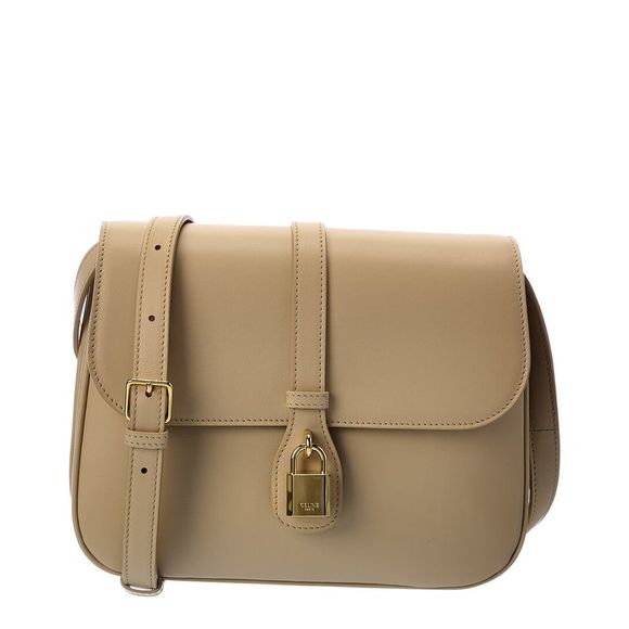 Celine | Bags | Celine Tabou Medium Leather Shoulder Bag Beige | Poshmark